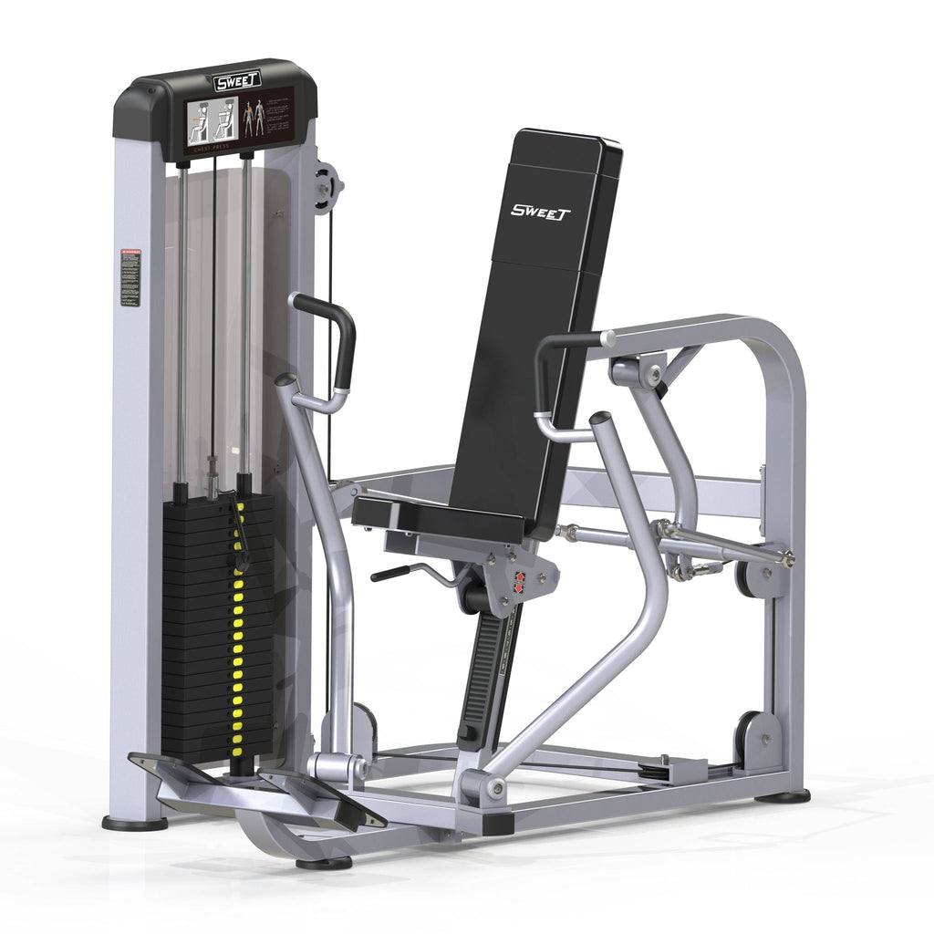 Sweet Selectorized Chest Press – Weights & Bars