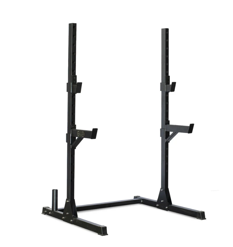 Home gym- Squat Stand - Adjustable Safety Guards - Vertical Bar Storag ...
