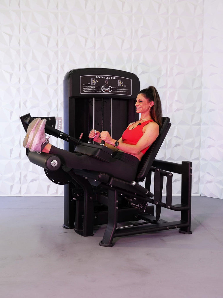 Elite Selectorized Seated Leg Curl - Muscle D Fitness - Commercial - A ...