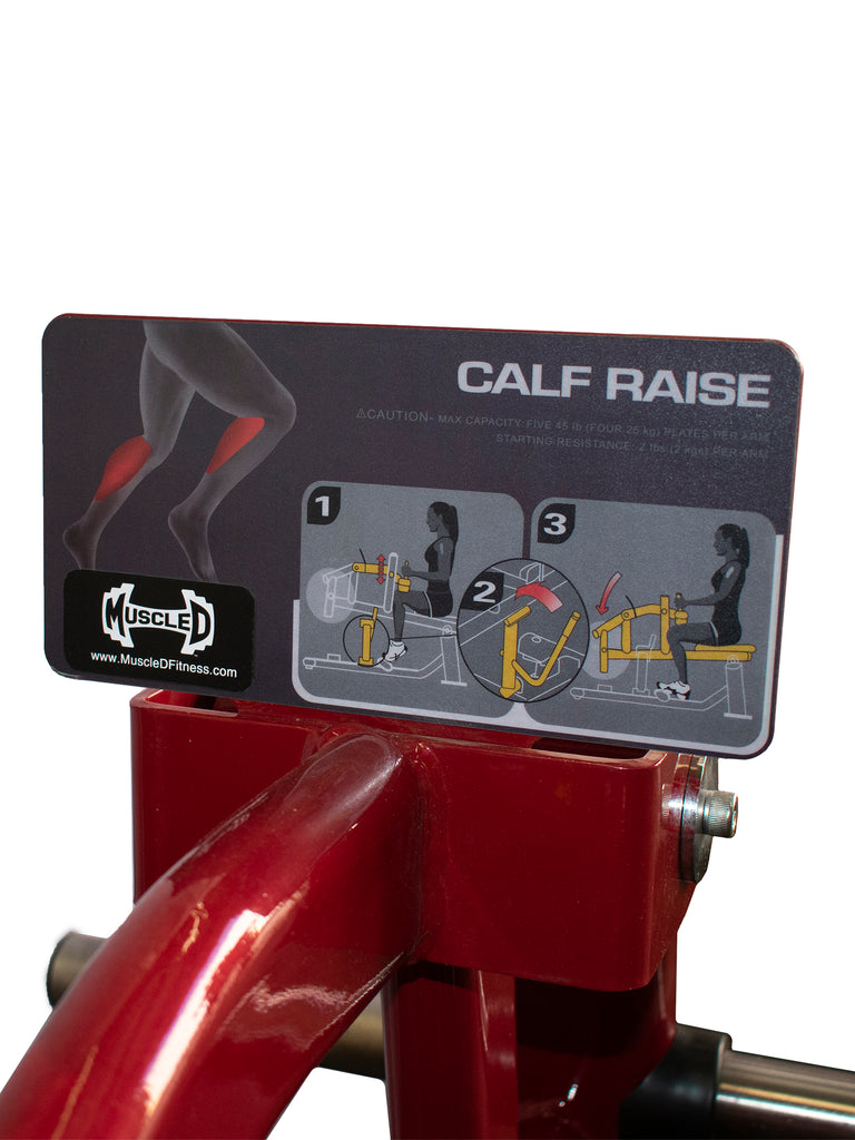 Seated Calf Machine - | Weights & Bars