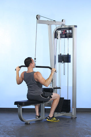 Lat/Low Row Combo Machine - | Weights & Bars