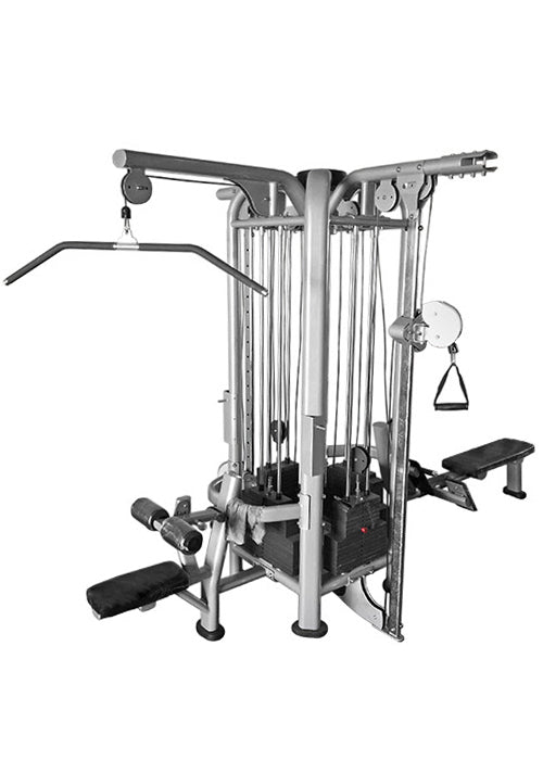 Deluxe 4 Stack Jungle Gym Version B (Cable Machine) - | Weights & Bars
